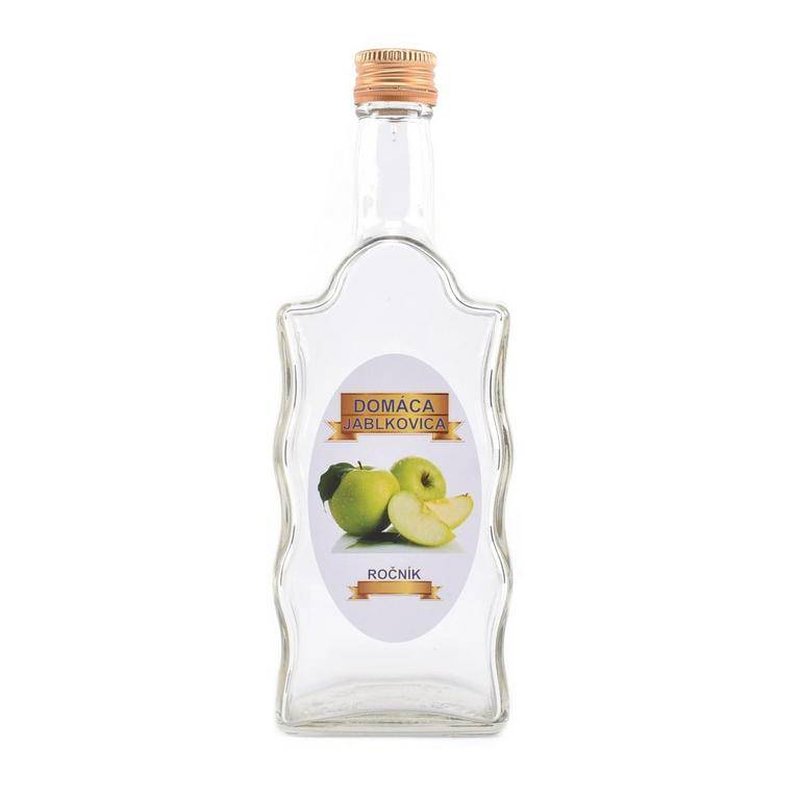 Sklenená fľaša 500 ml JABLKOVICA