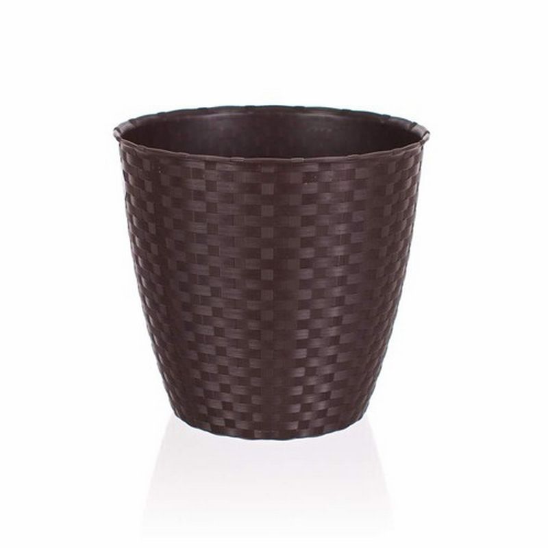 Kvetináč 29 cm Rattan hnedý